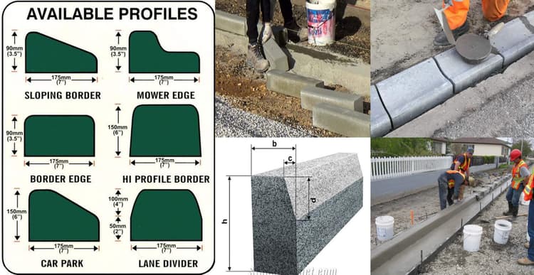 Different Types of Curbs And Dimension | Engineering Discoveries