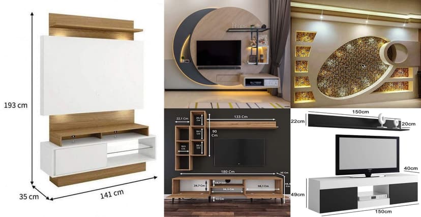 35 Amazing TV Stand Dimension And Designs For Your Home | Engineering ...