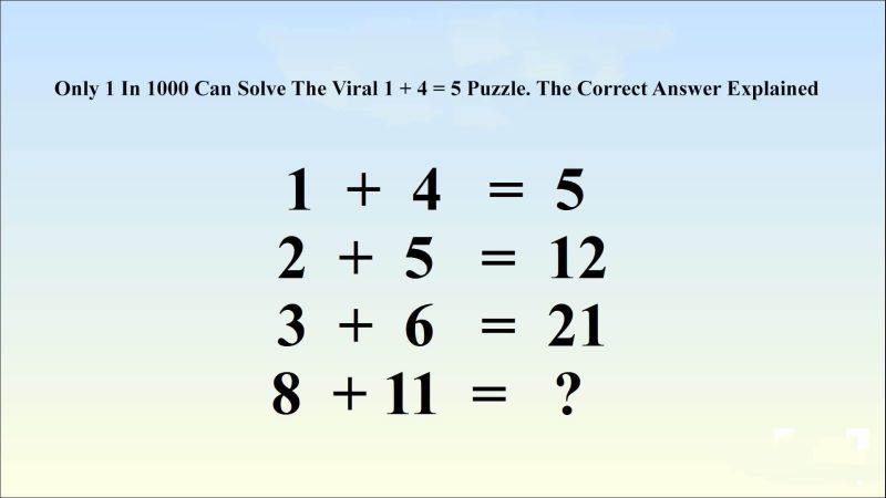 Only 1 In 1000 Can Solve The Viral 1 4 5 Puzzle The Correct only-1-in-1000-can-solve-the-viral-1-4-5-puzzle-the-correct