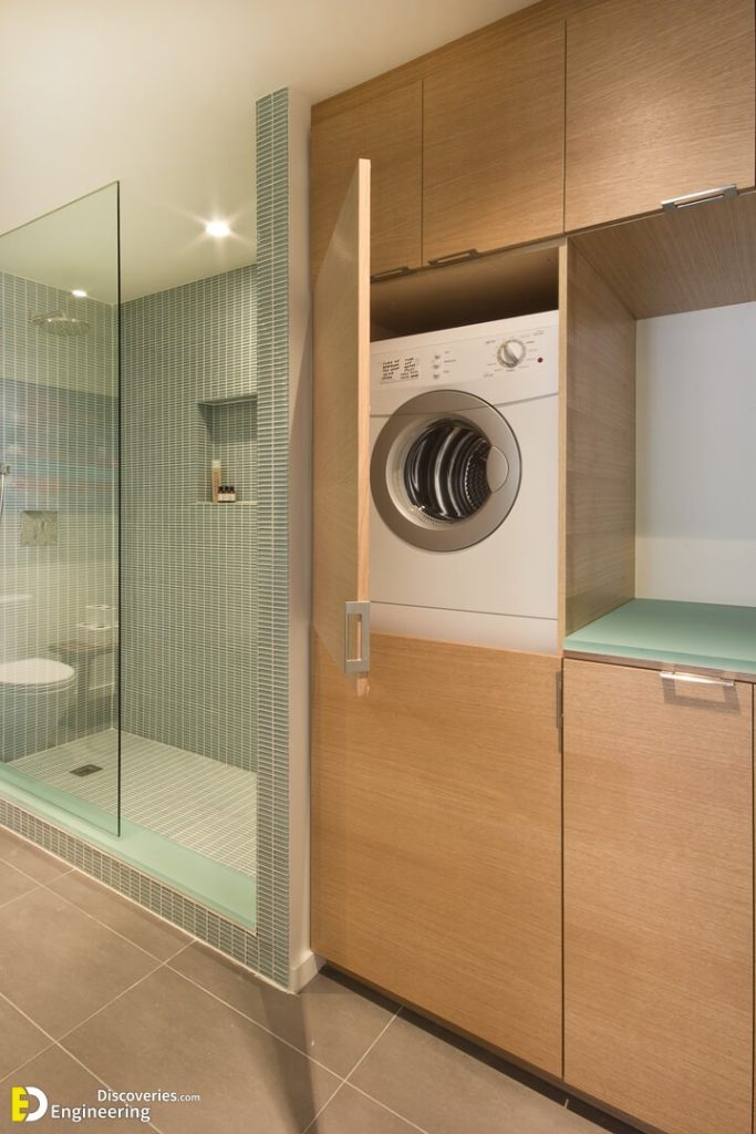 Small Bathrooms With Washing Machines (Tips And Advice) | Engineering ...
