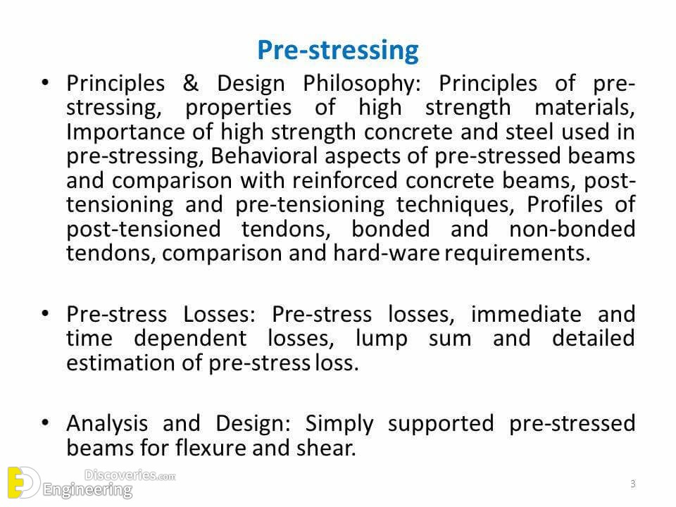 Difference Between Pretension and Post Tension | Engineering Discoveries