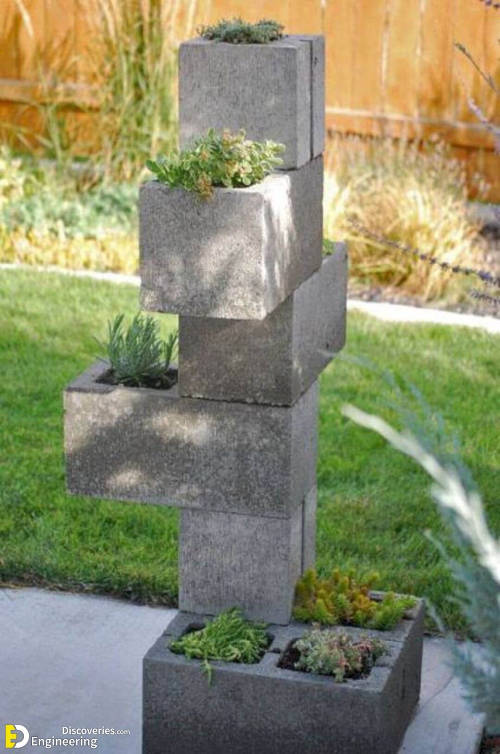 How To Make DIY Landscaping Changes With Cinder Blocks | Engineering ...