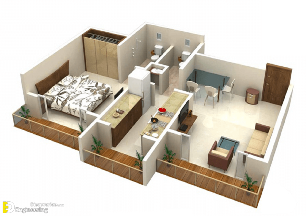 Beautiful 1 Bedroom House Floor Plans | Engineering Discoveries