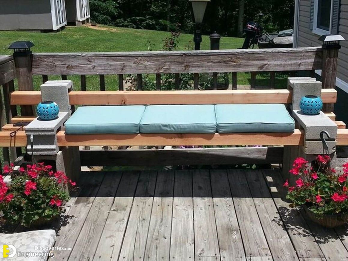 Top 40 DIY Cinder Block Outdoor Bench - Engineering Discoveries