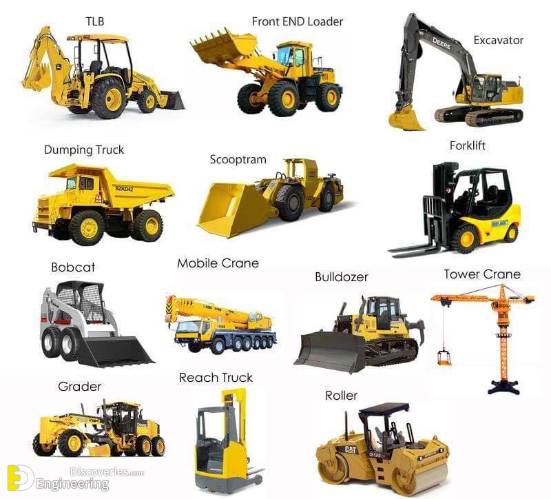 Construction Equipment For Heavy Construction Works | Engineering ...
