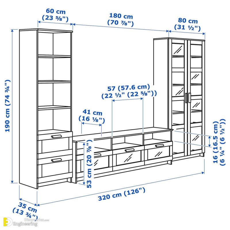 35 Amazing TV Stand Dimension And Designs For Your Home | Engineering ...