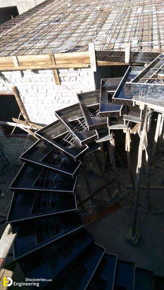 Various Type Of Formwork For Curved Concrete Stairs