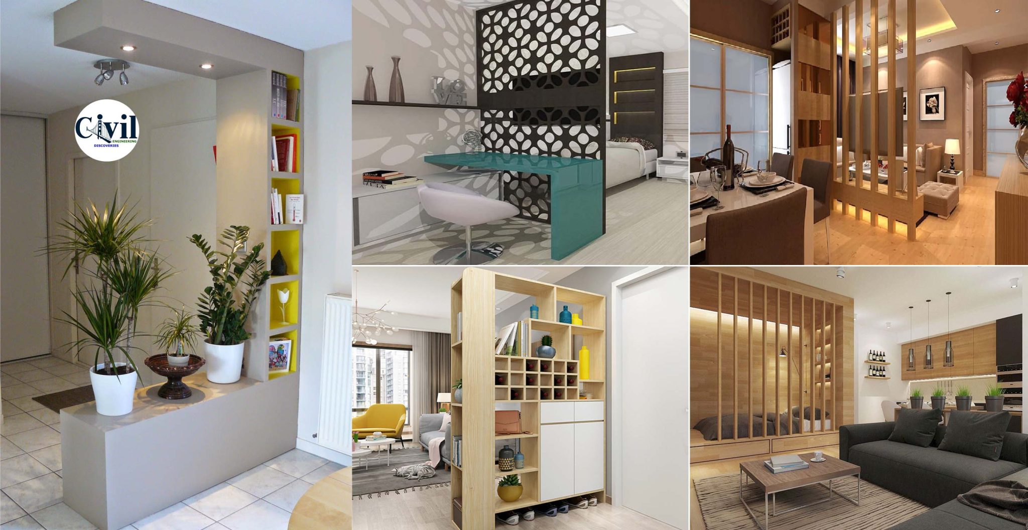 35 Most Beautiful And Creative Partition Wall Design Ideas ...