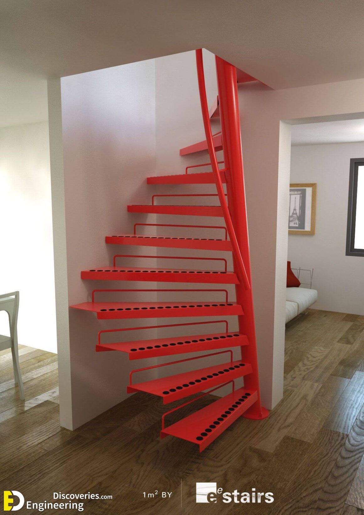 Amazing New Stair Design Ideas In 1m2 - Space Saving | Engineering ...