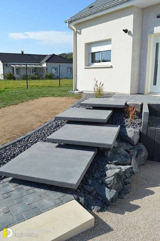 How To Build Floating Outdoor Steps | Engineering Discoveries
