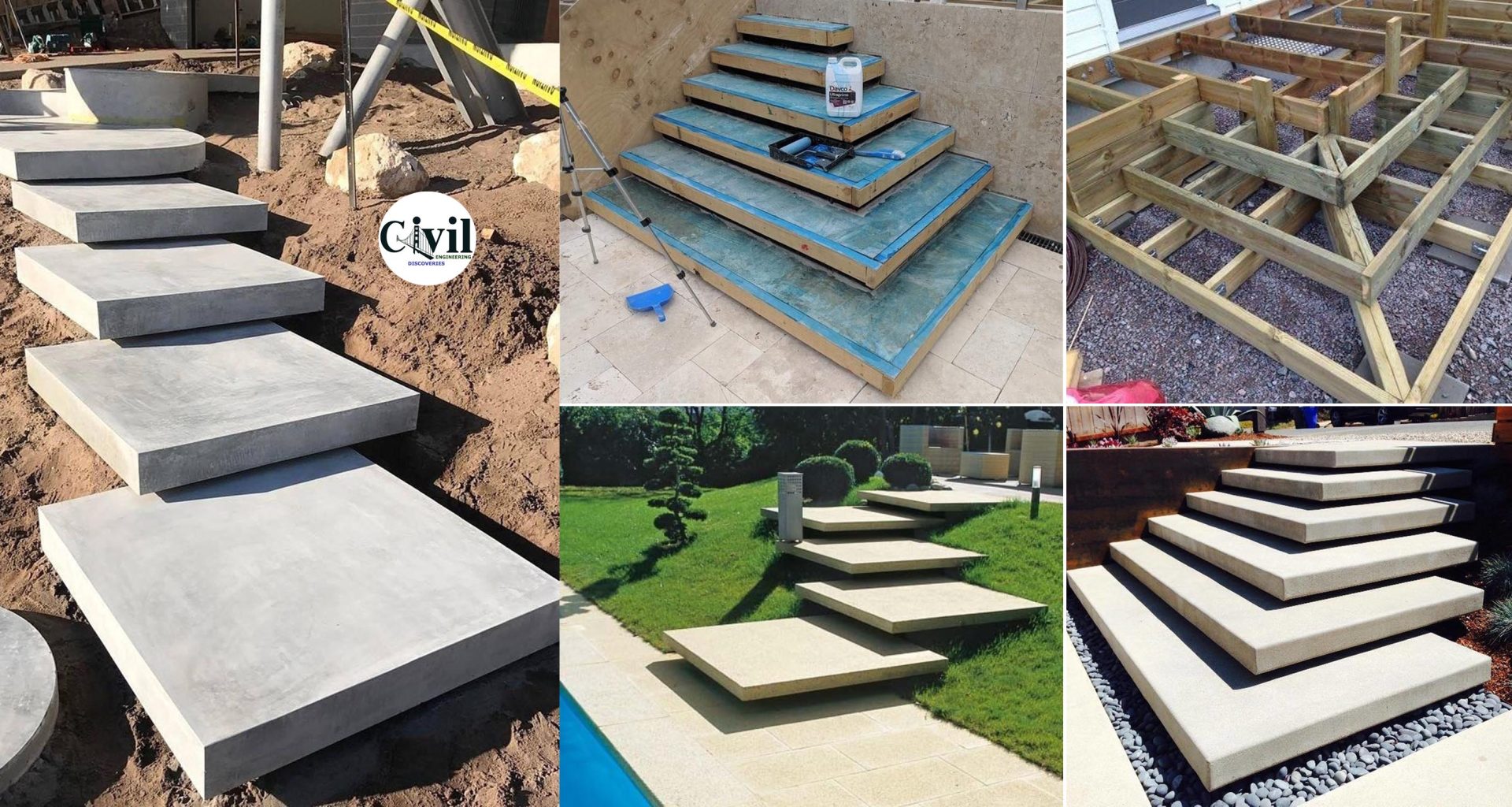 How To Build Floating Outdoor Steps | Engineering Discoveries