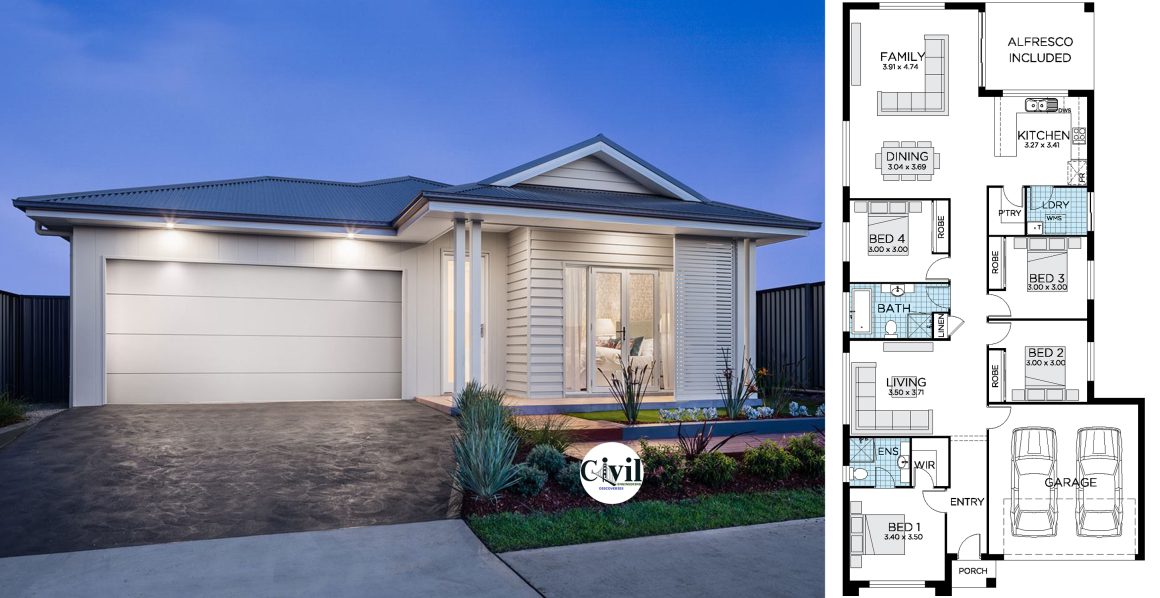 Aria - NSW Modern House Design With 5 Bedrooms - Engineering Discoveries