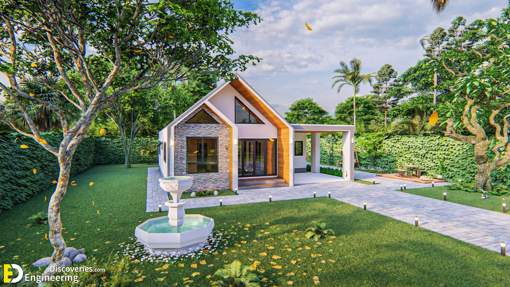 Stunning House Design With Free Plan | Engineering Discoveries