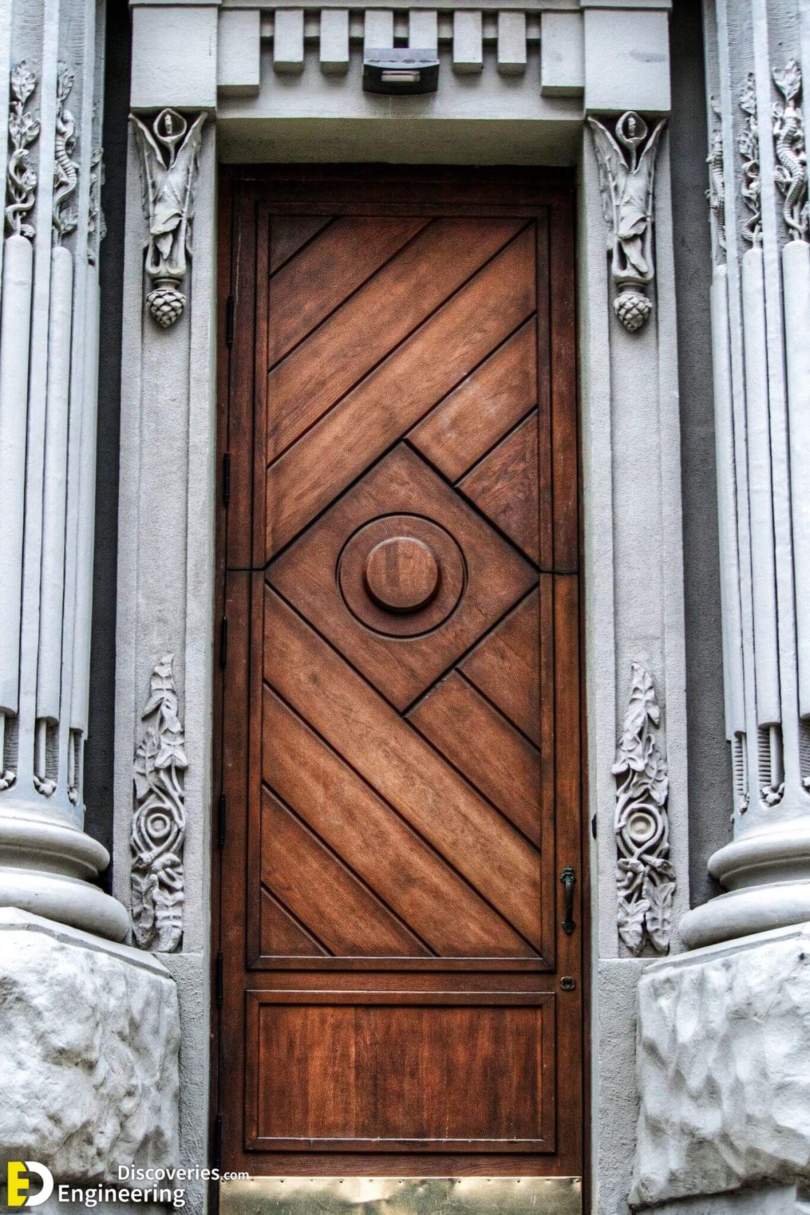 Top 35 Modern And Beautiful Wooden Main Door Design Ideas | Engineering ...