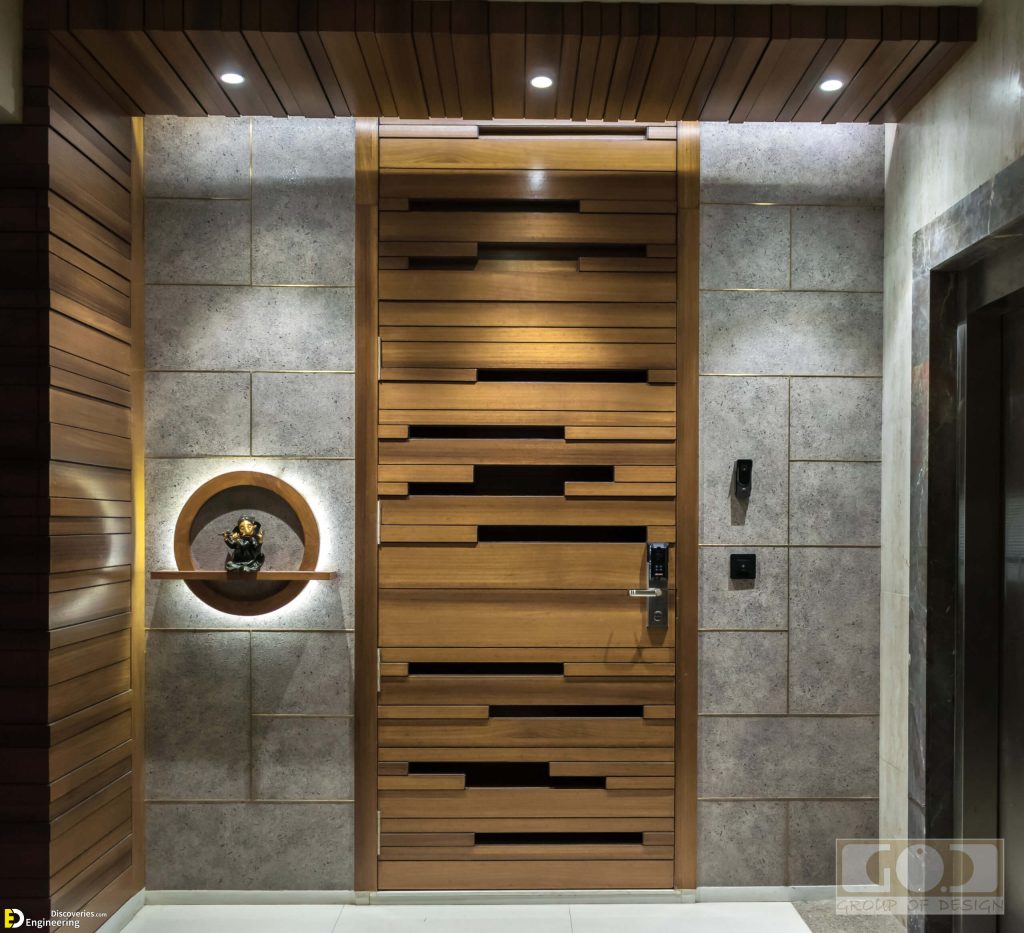 Top 35 Modern And Beautiful Wooden Main Door Design Ideas | Engineering ...
