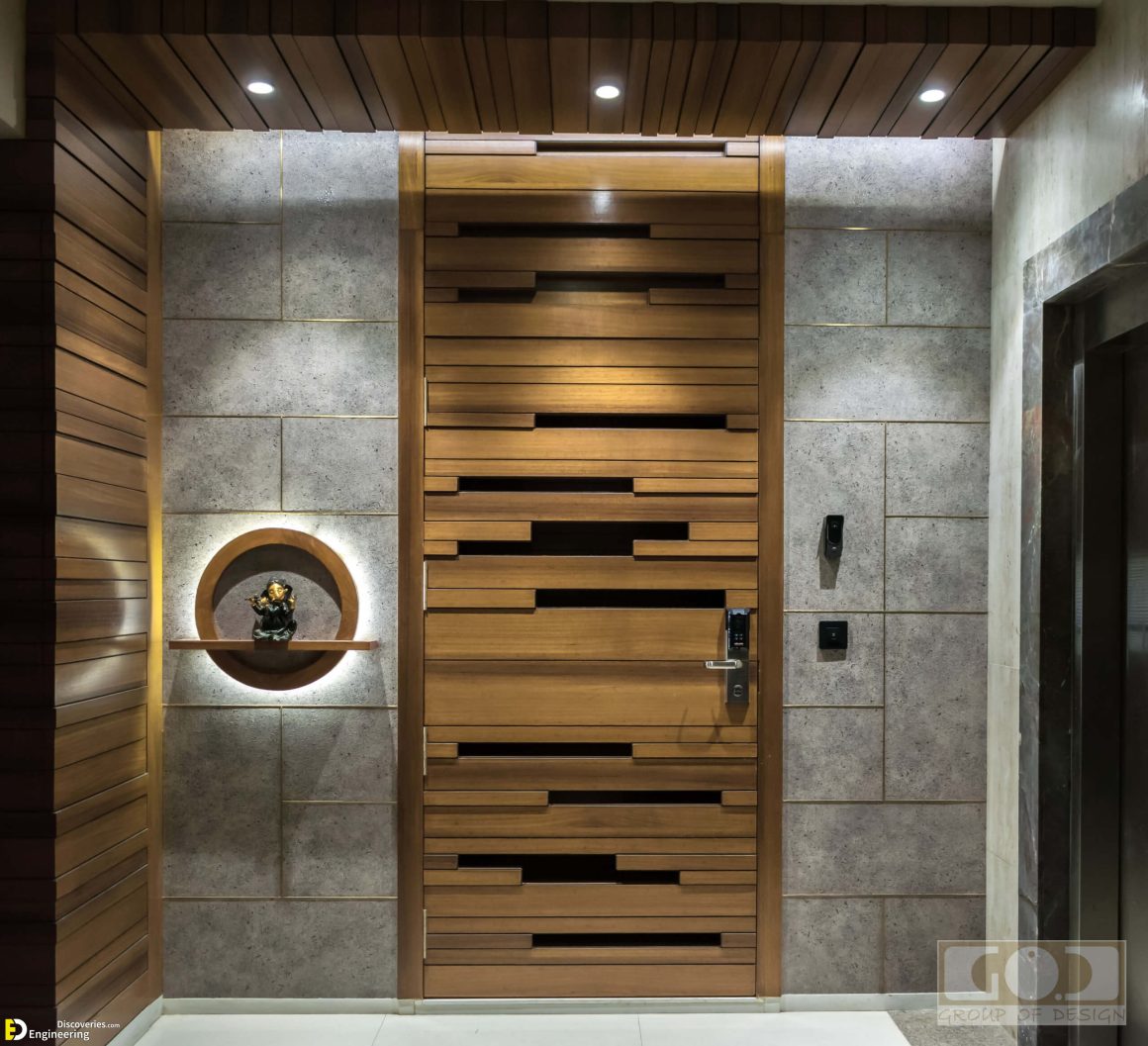 Top 35 Modern And Beautiful Wooden Main Door Design Ideas | Engineering ...