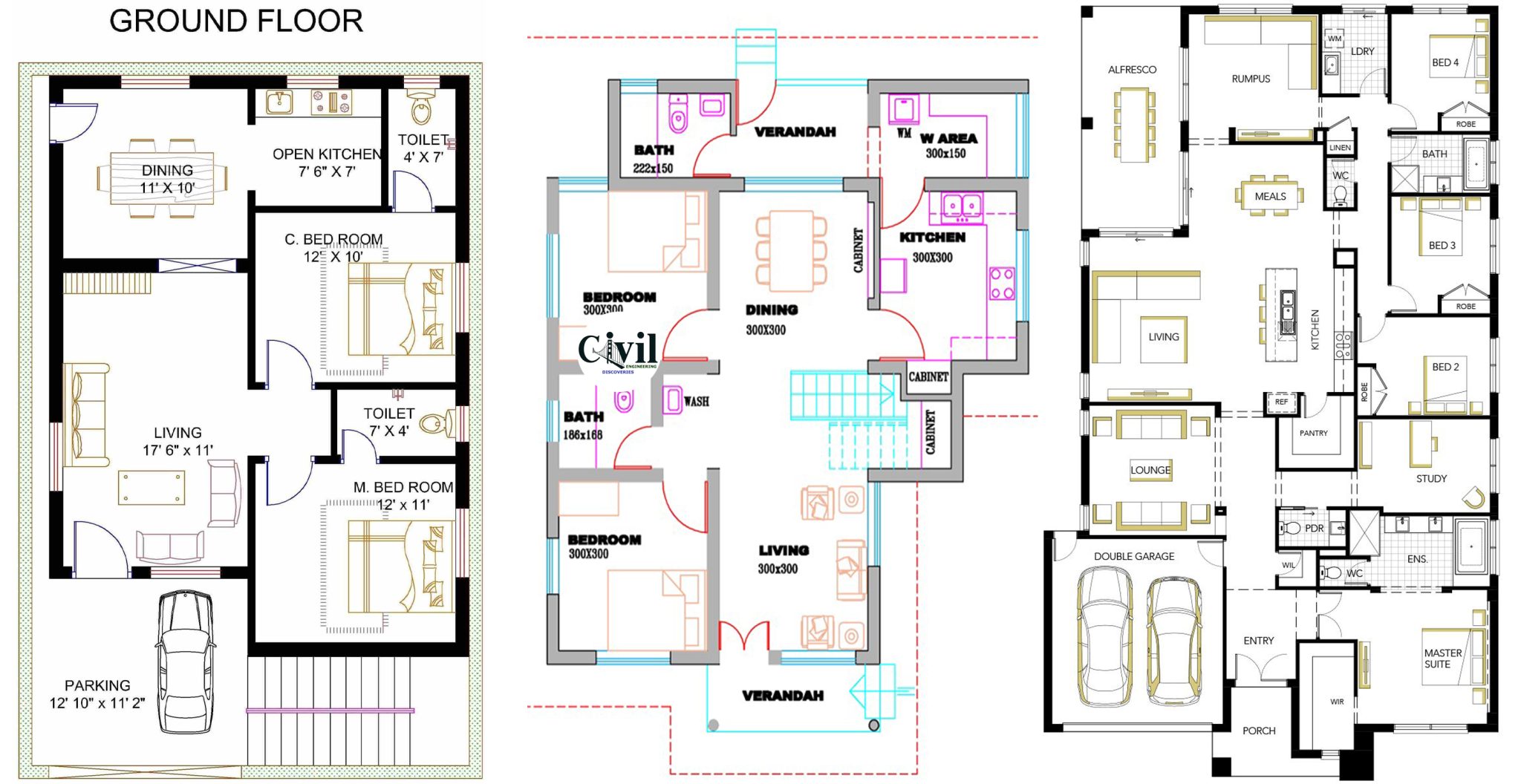 30 Amazing Different Types Of House Plan Design Ideas | Engineering ...