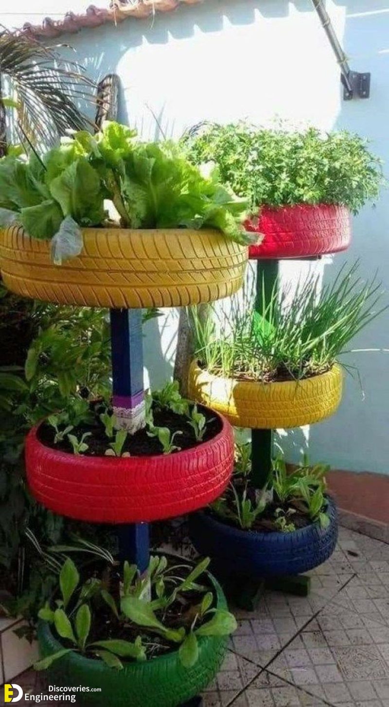 30 Creative Ways To Use Old Tires In Your Garden | Engineering Discoveries