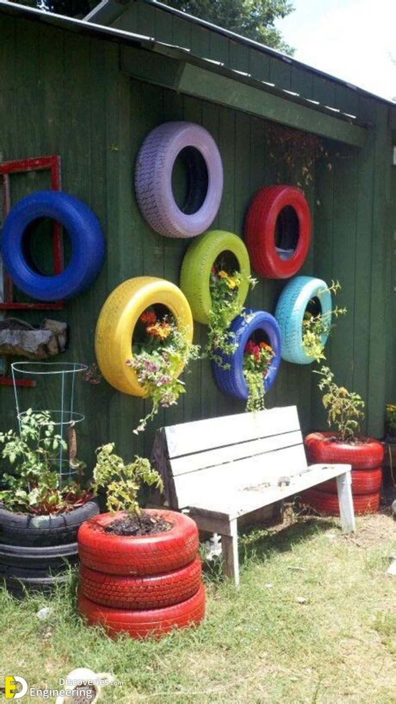 30 Creative Ways To Use Old Tires In Your Garden | Engineering Discoveries
