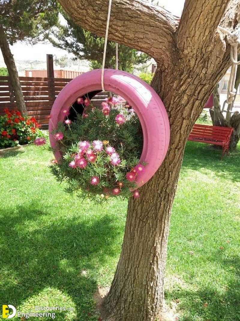30 Creative Ways To Use Old Tires In Your Garden | Engineering Discoveries