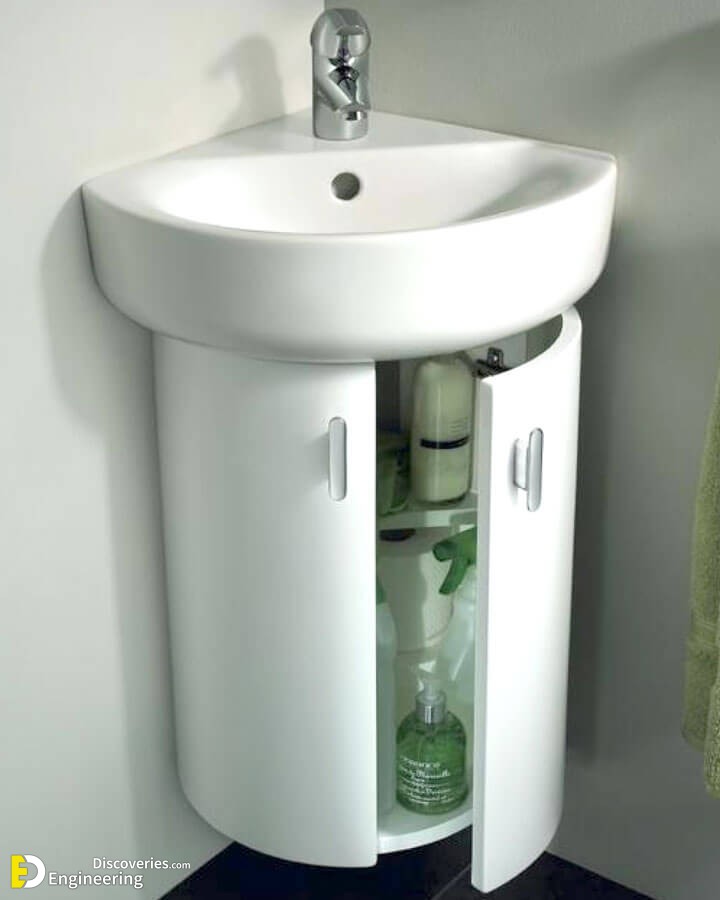 35 Amazing Corner Wash Basin Design Ideas For Small Area | Engineering ...
