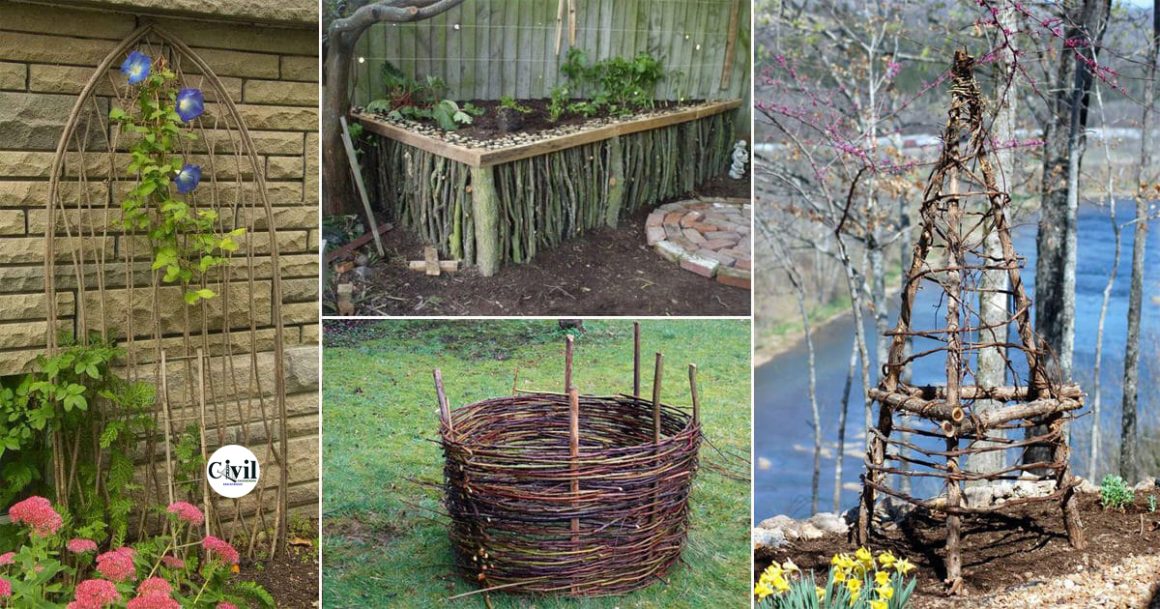 17 Garden Projects Using Sticks And Twigs | Engineering Discoveries