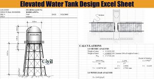 Elevated Water Tank Design Excel Sheet | Engineering Discoveries