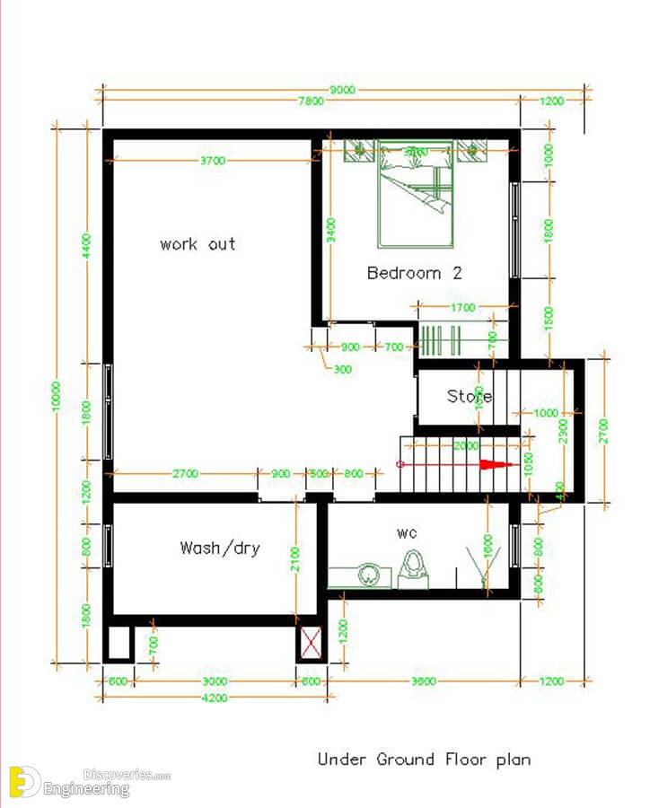 House Plans 9x10m With 3 Bedrooms | Engineering Discoveries
