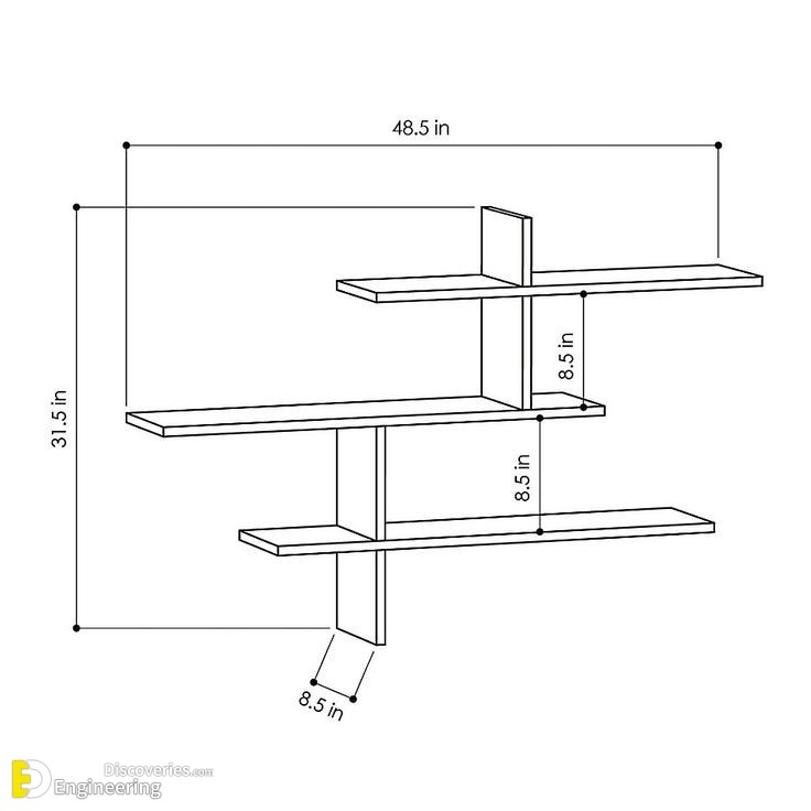 Standard Bookshelf Dimensions | Engineering Discoveries