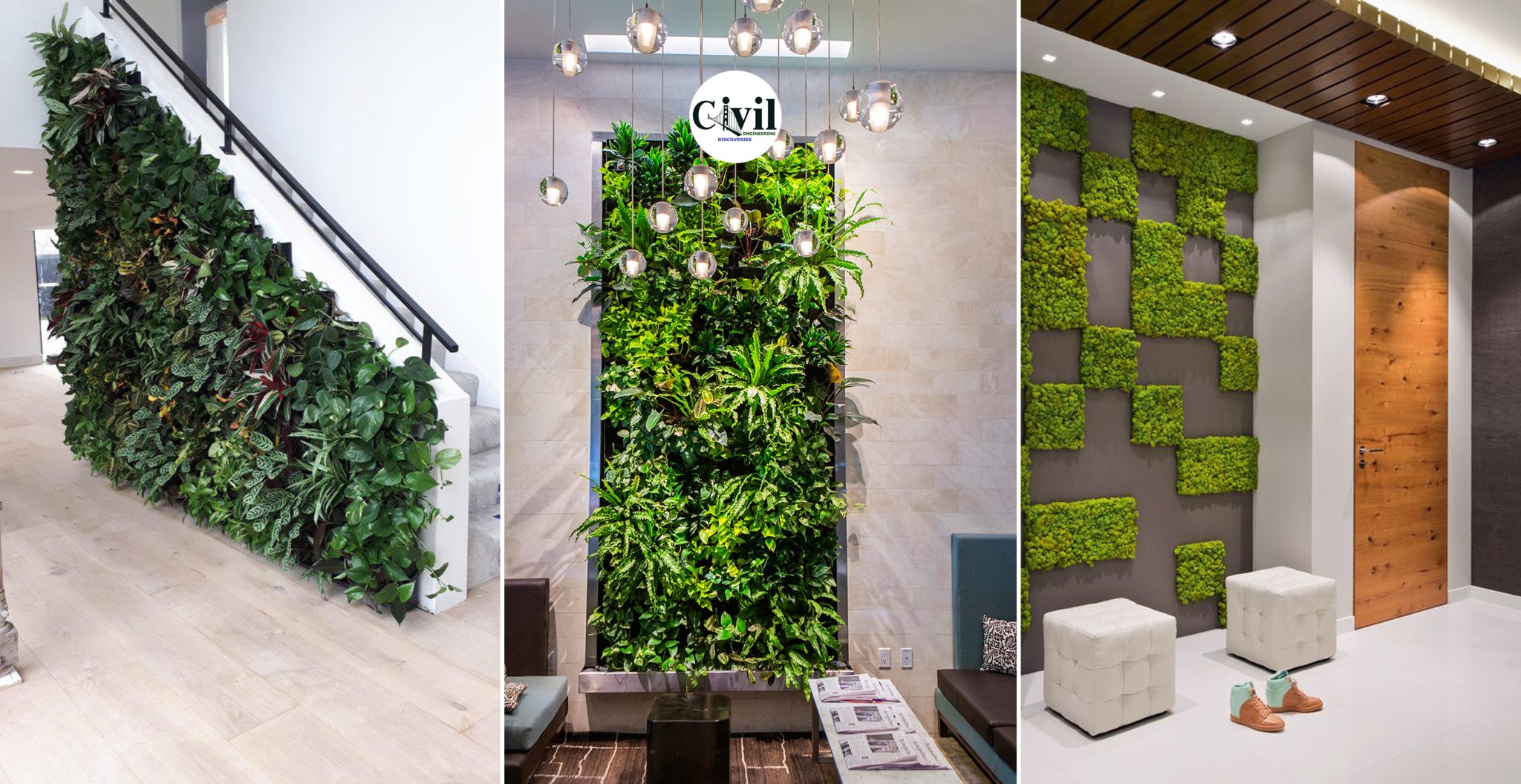 Vertical Garden Design Adding Natural Look To House Exterior And ...