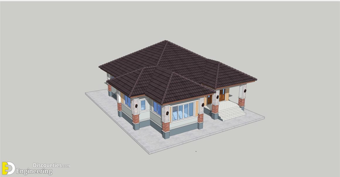 126 Square Meters One-Story House Design With 3- Beds - Engineering ... 126 Square Meters One-Story House Design With 3- Beds - Engineering ...