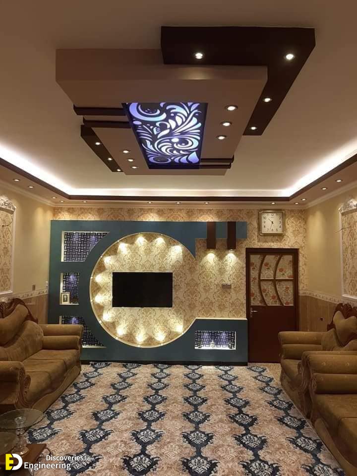 Gypsum Board Ceiling Design For Living Room