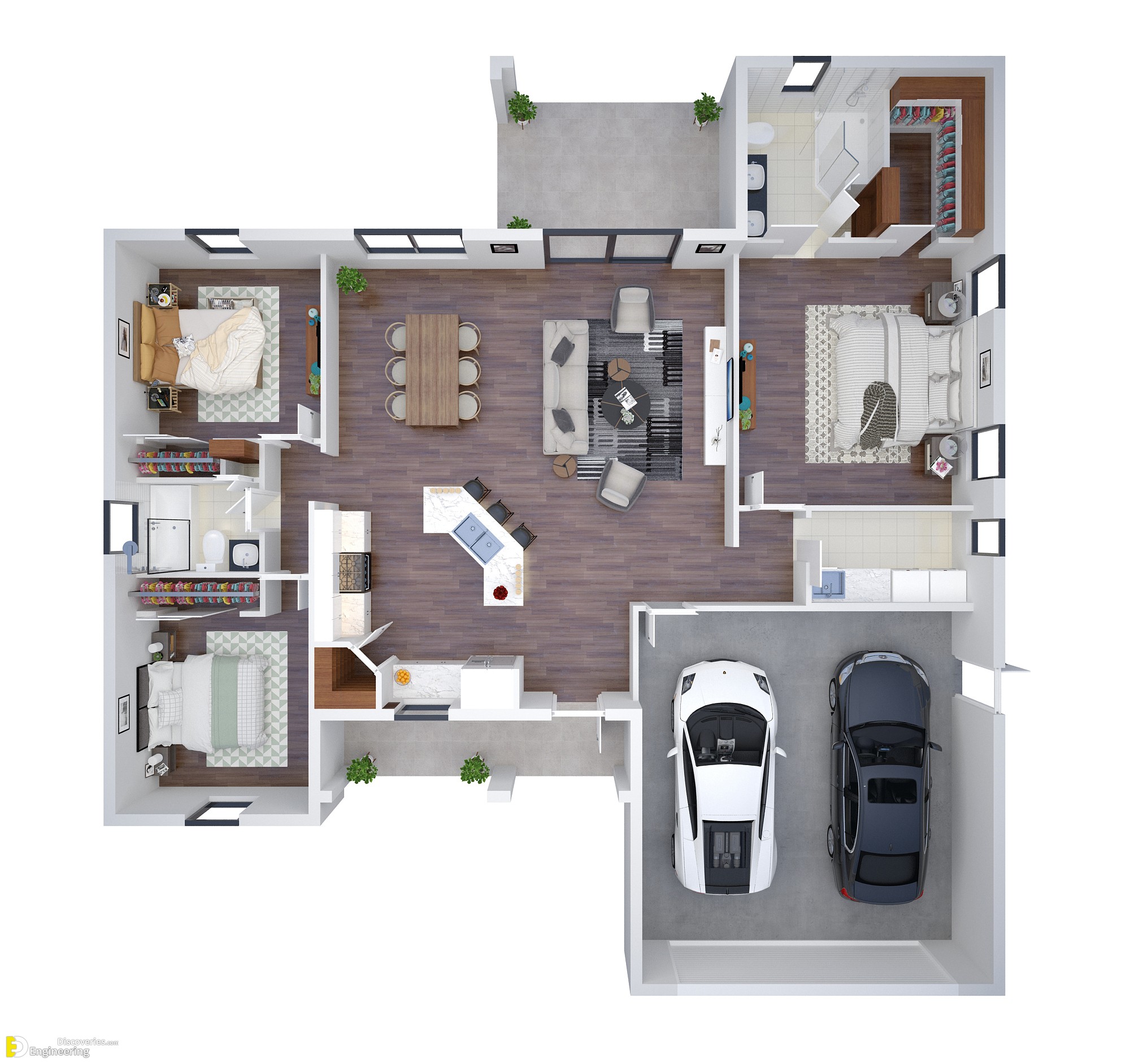 3d House Plan Arrangement Ideas Choose Best For Your Area Engineering