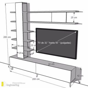 TV Unit Dimensions And Size Guide | Engineering Discoveries