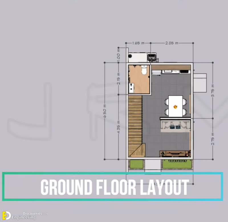 58.5 Sq.m. 2-Storey House Design 9.0m x 6.5m With 4-Beds | Engineering ...
