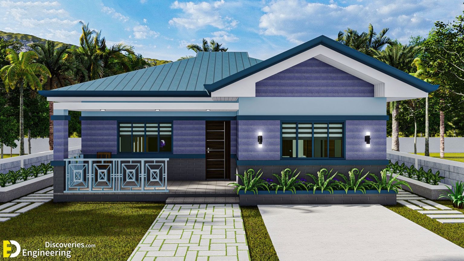115 Sqm Modern House Design With 3 Bedroom | Engineering Discoveries