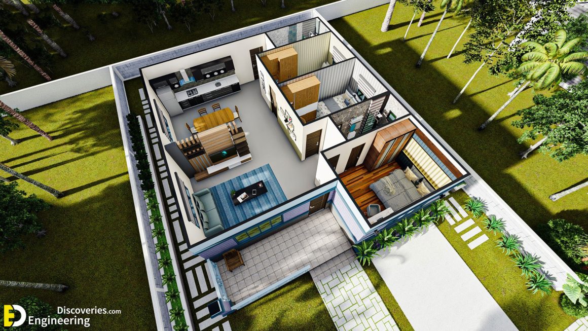 115 Sqm Modern House Design With 3 Bedroom | Engineering Discoveries