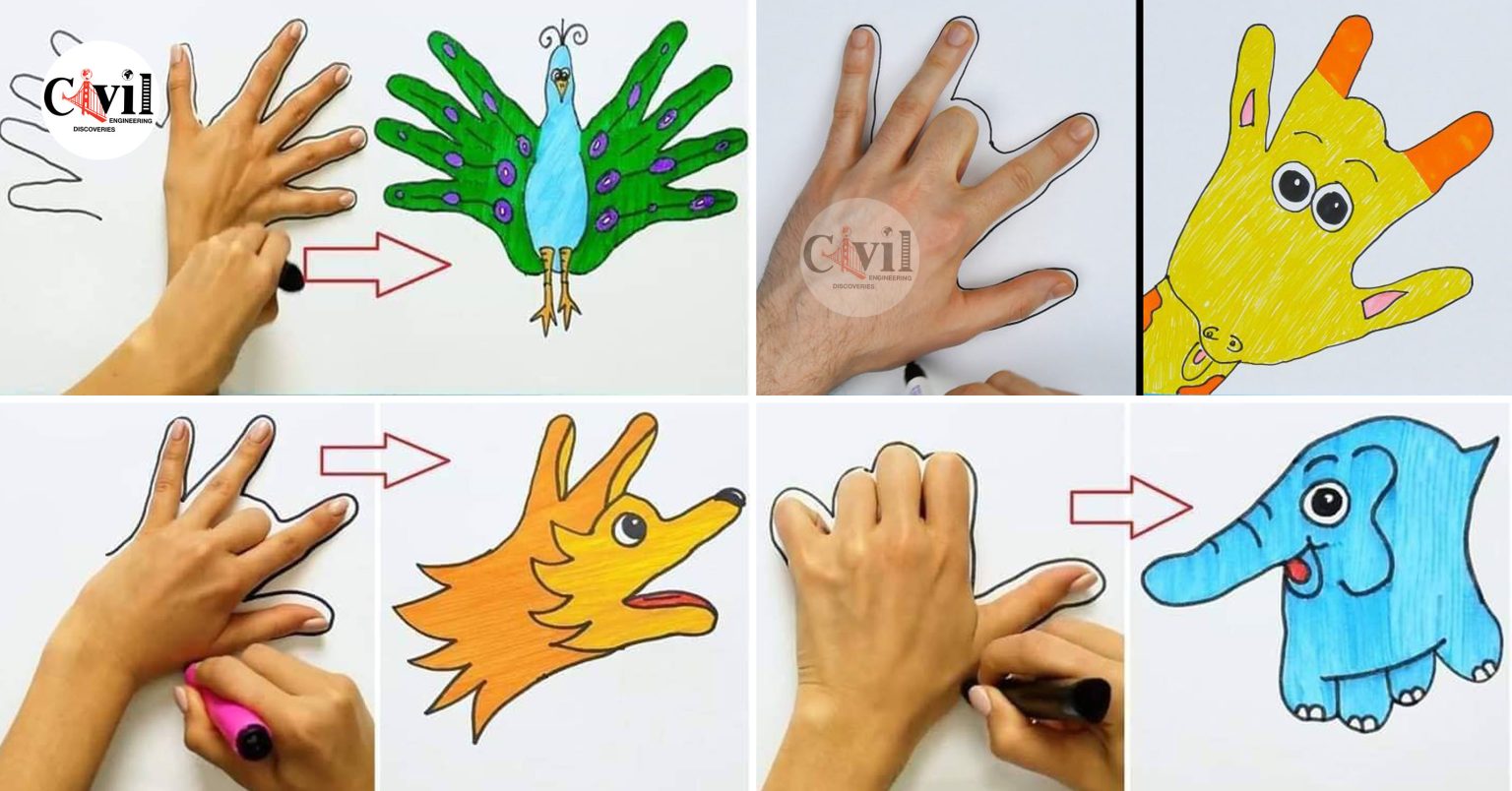 Easy Drawing Tricks For Kids With Your Hands | Engineering Discoveries