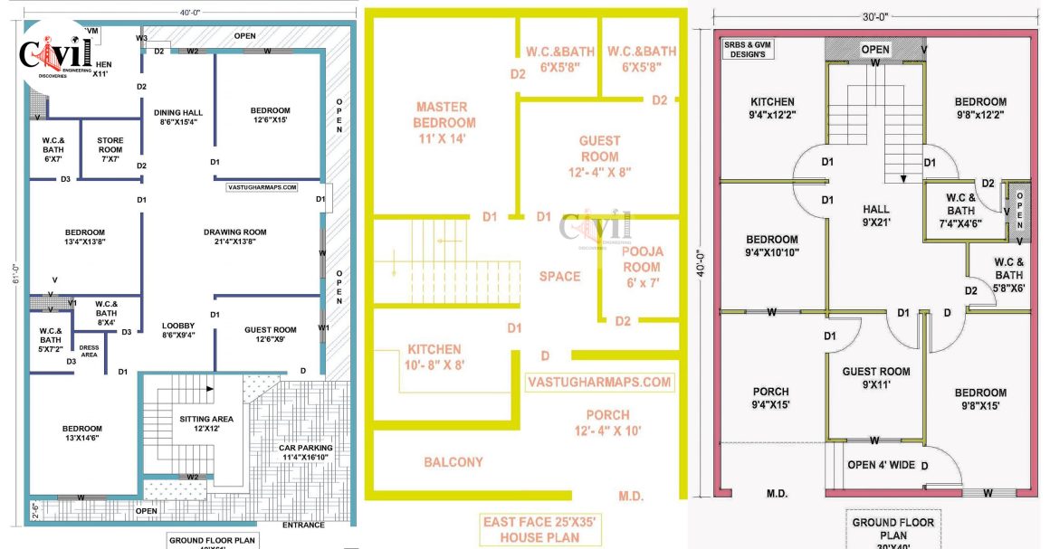 Top 36+ House Plans For Different Areas | Engineering Discoveries
