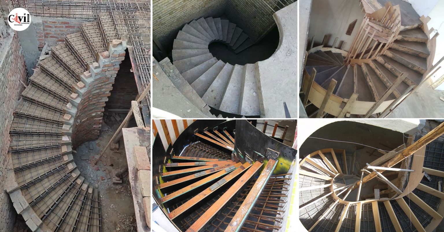 RCC Concrete Spiral Staircases Under Construction | Engineering Discoveries