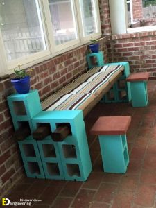 32+ Creative Concrete Block Bench Ideas For Your Garden | Engineering ...