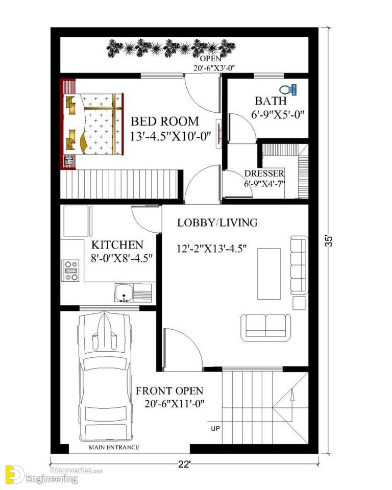 28+ Incredible 2D House Plans For Various Locations! | Engineering ...