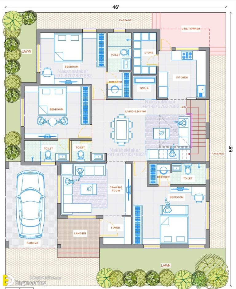 35+ Amazing House Plan Design Ideas For Different Areas | Engineering ...