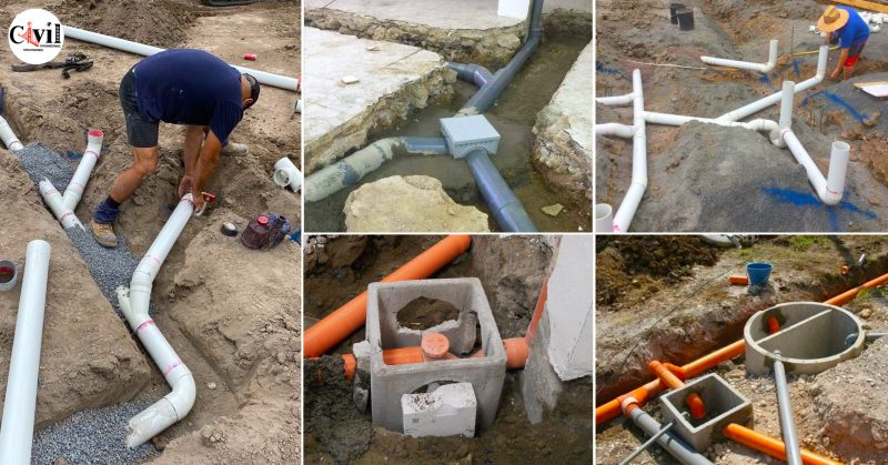31+ Photos House Drainage System Installation Works | Engineering ...