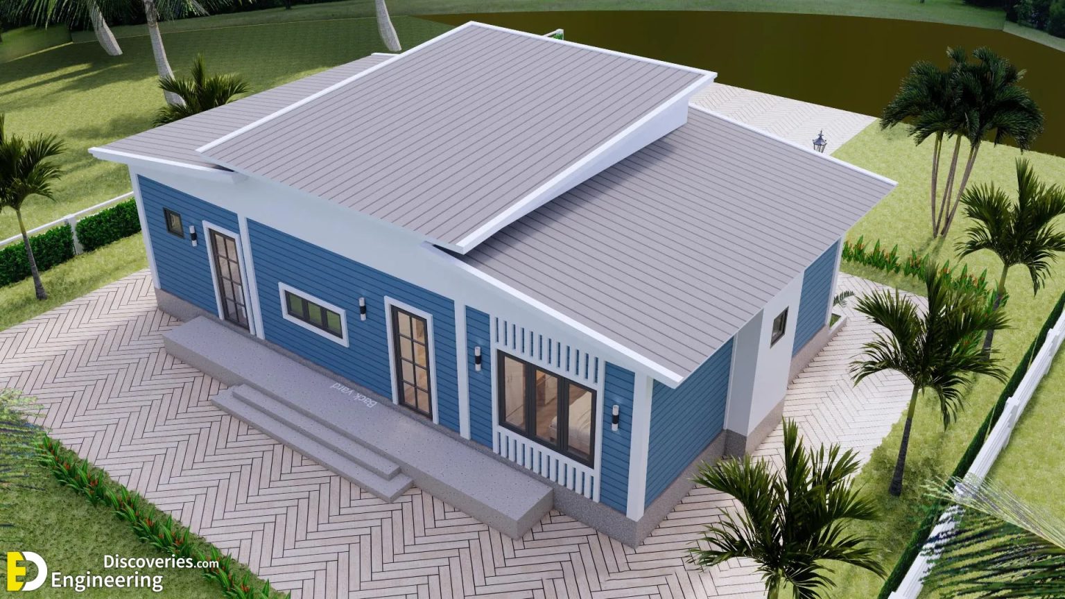 Modern House Plan Design 13.0m × 7.5m With 3 Bedroom | Engineering ...