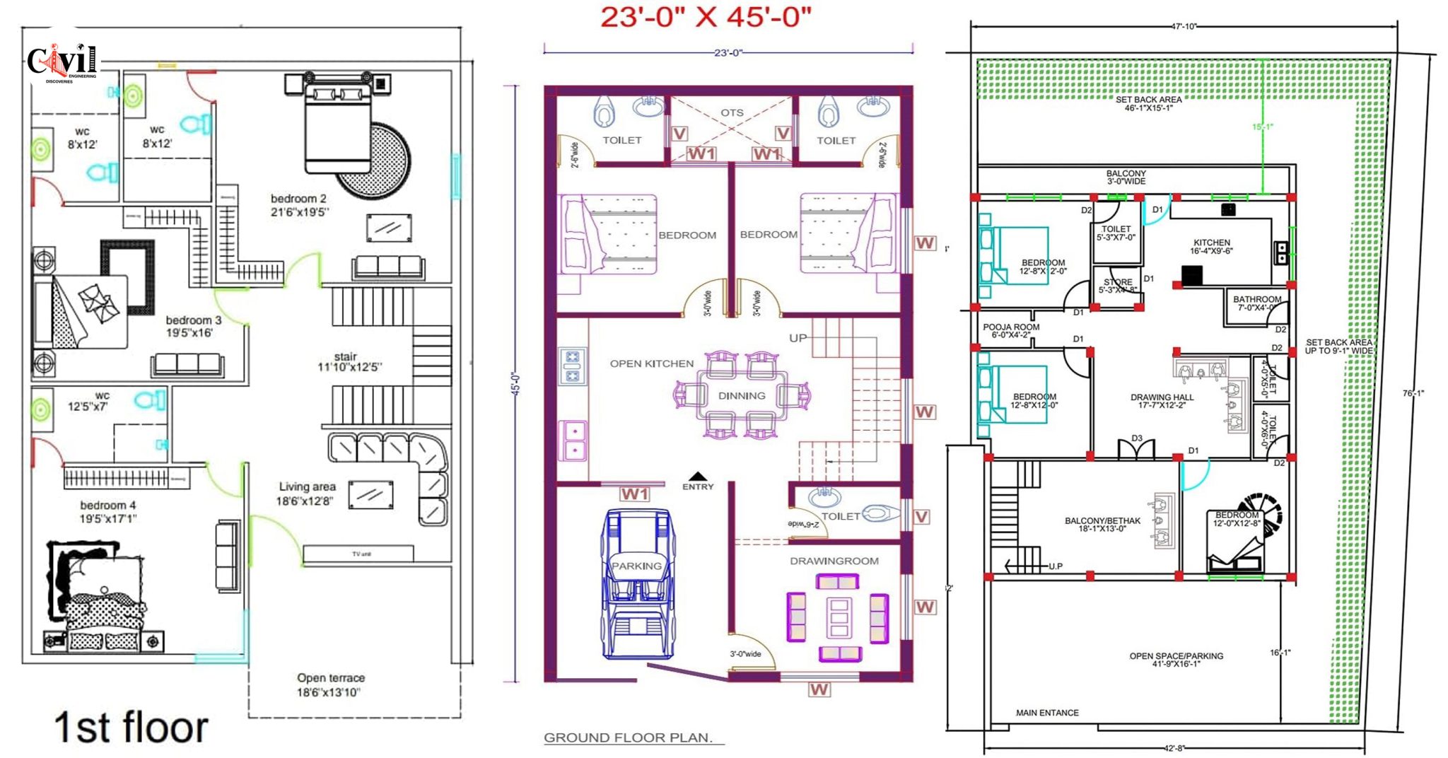 35+ Amazing House Plan Design Ideas For Different Areas | Engineering ...
