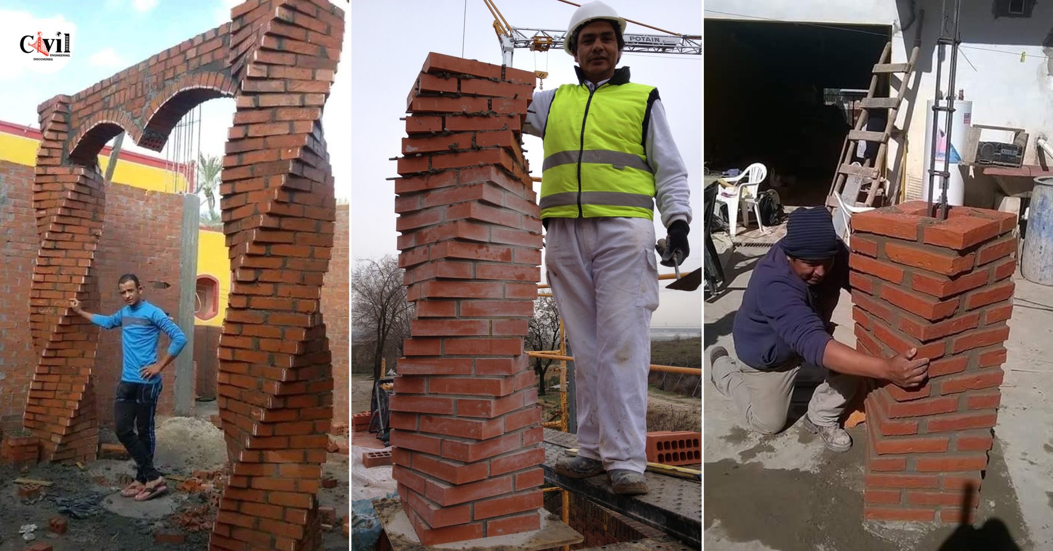 How To Build A Beautiful twisted Brick Column | Engineering Discoveries