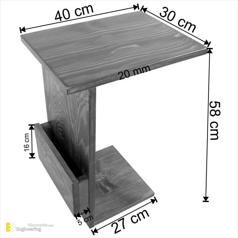 Practical And Convenient Side Tables With Dimensions | Engineering ...
