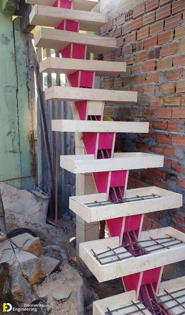 35+ Photos RCC Concrete Stair Stringer Beams! | Engineering Discoveries