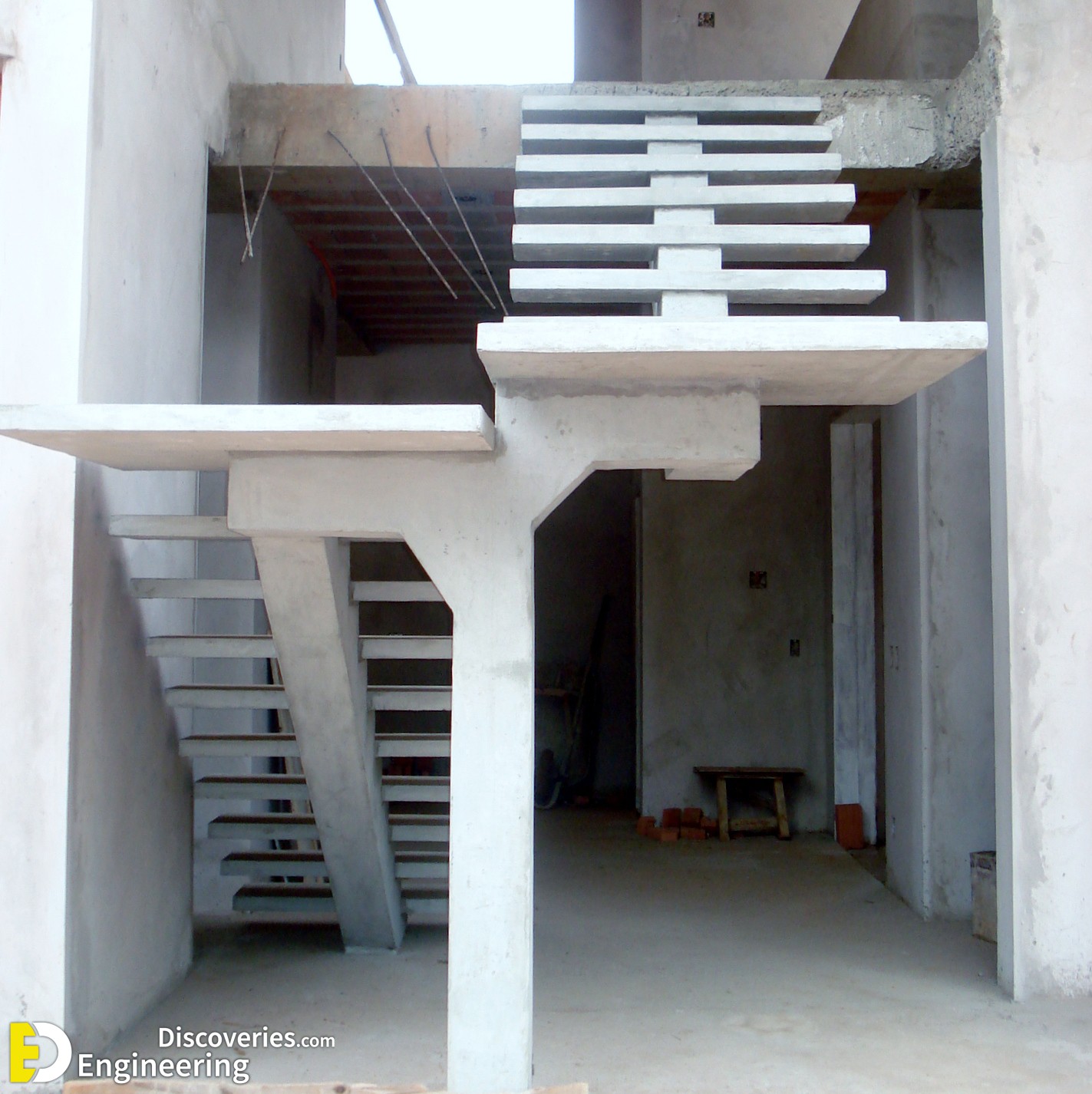 35+ Photos RCC Concrete Stair Stringer Beams! | Engineering Discoveries